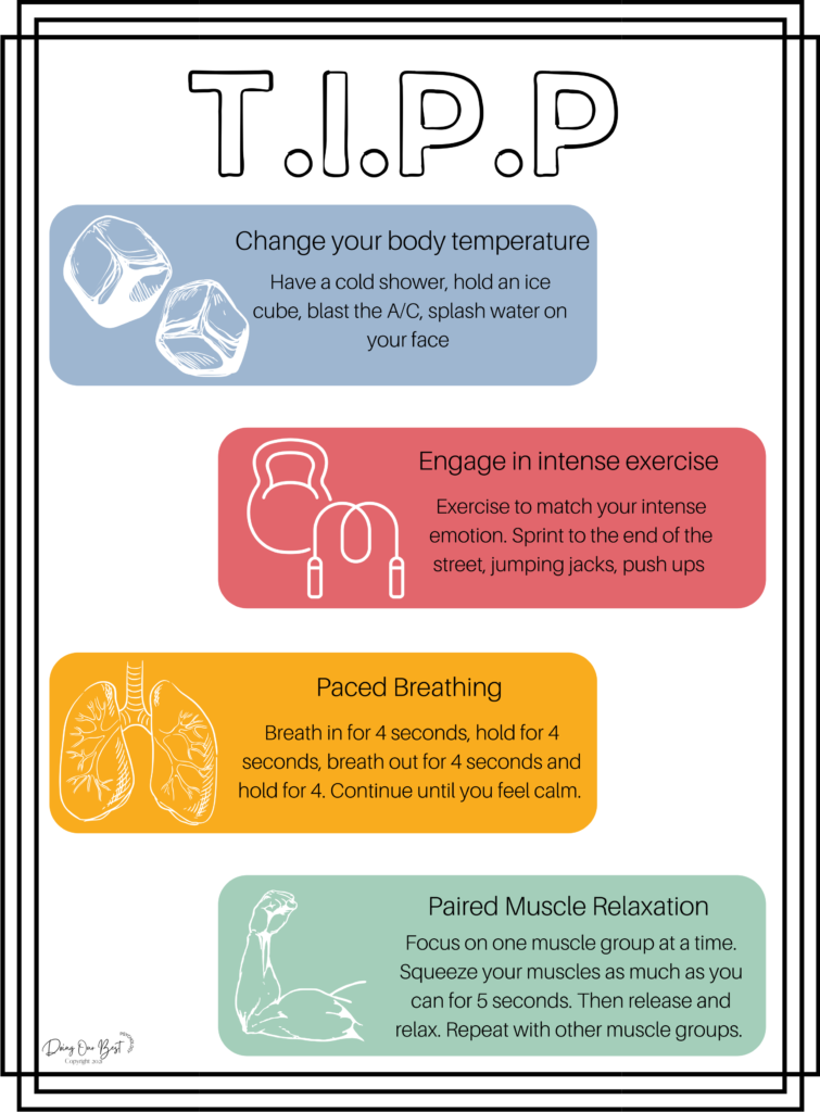 DBT skills printable - Doing Our Best Psychology