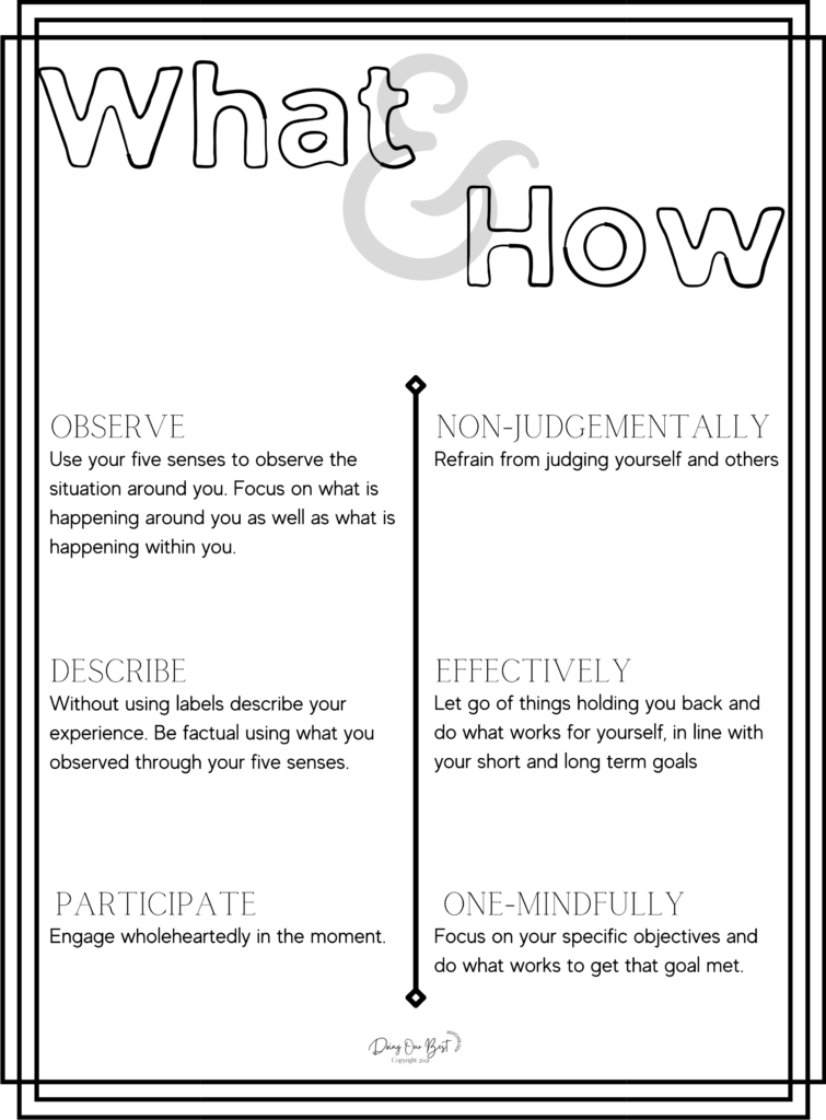 DBT skills printable - Doing Our Best Psychology